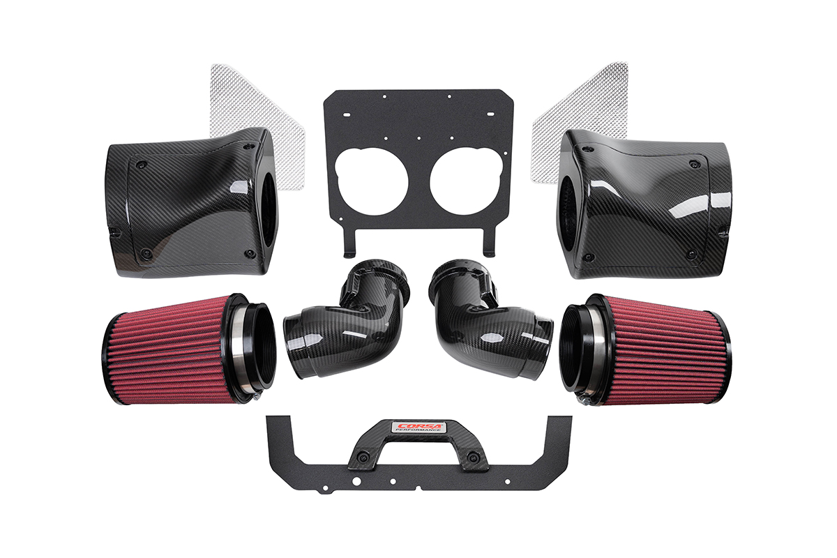 Corsa Air Intake for C8 Z06 in Carbon Fiber 44012D – CORVETTE EXHAUST ...